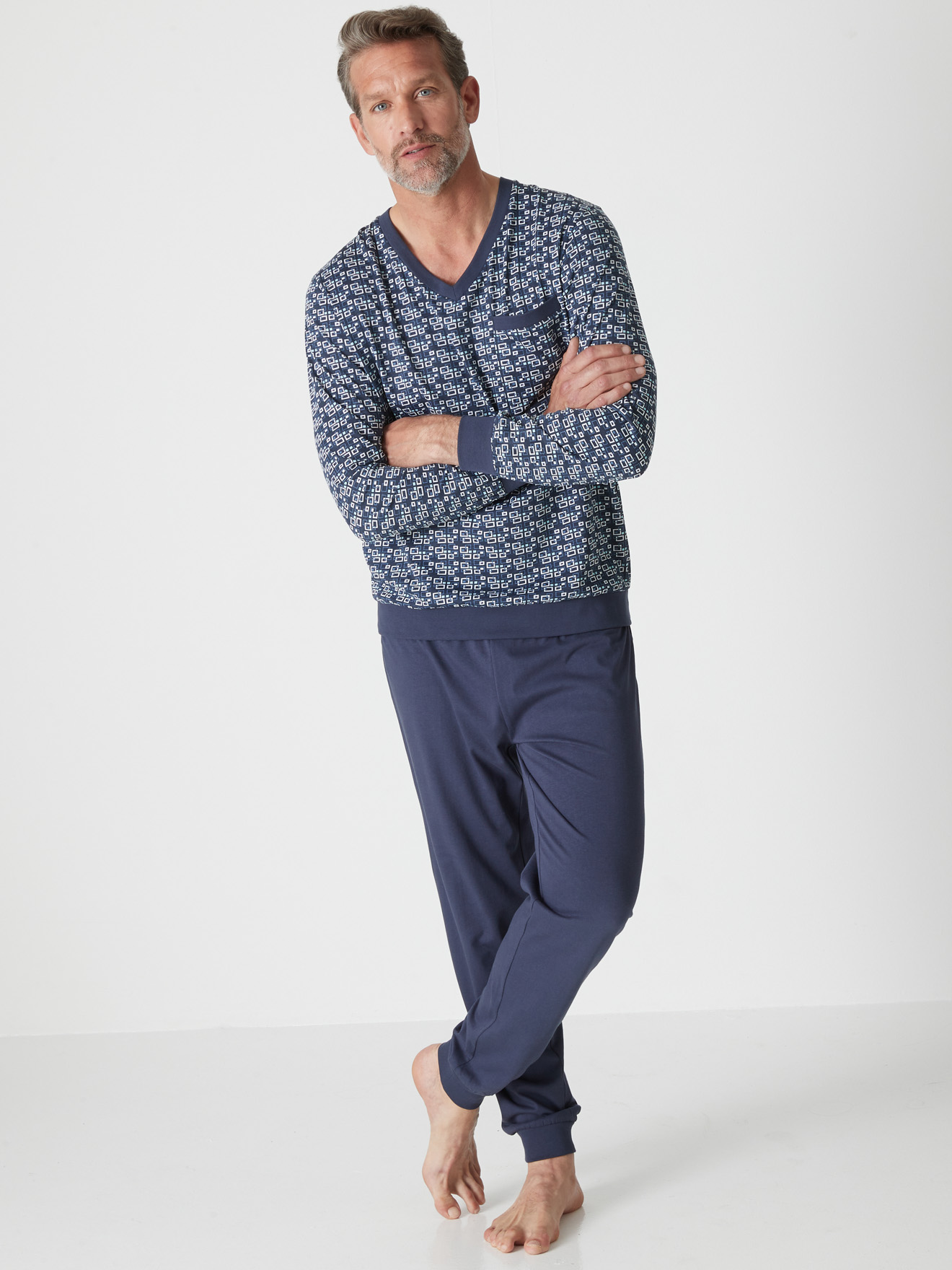 Pyjama forme jogging jersey pur coton - Daxon - Homme | Daxon