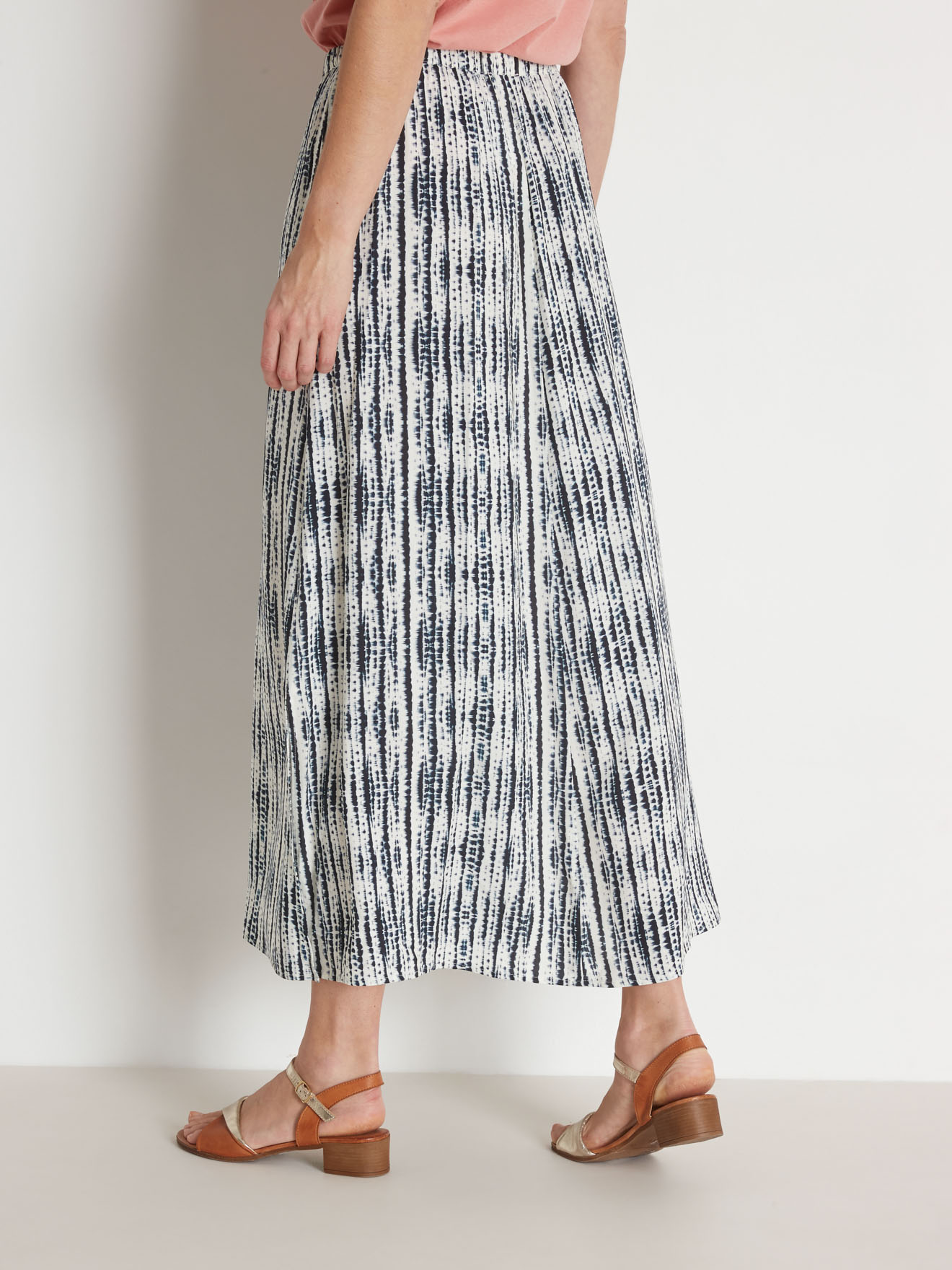 Jupe longue élastiquée "tie and dye" - Daxon - Femme | Daxon