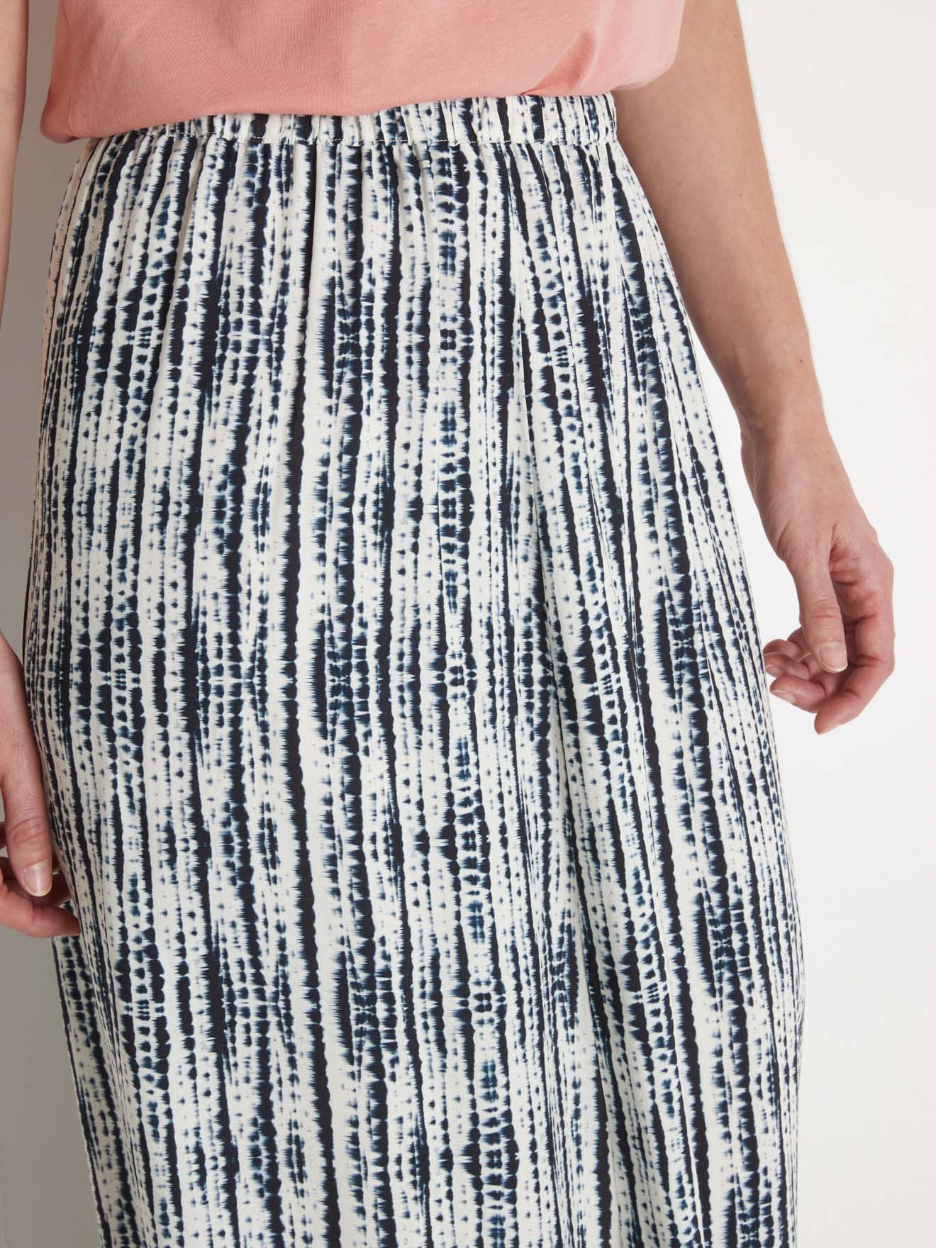 Jupe longue élastiquée "tie and dye" - Daxon - Femme | Daxon