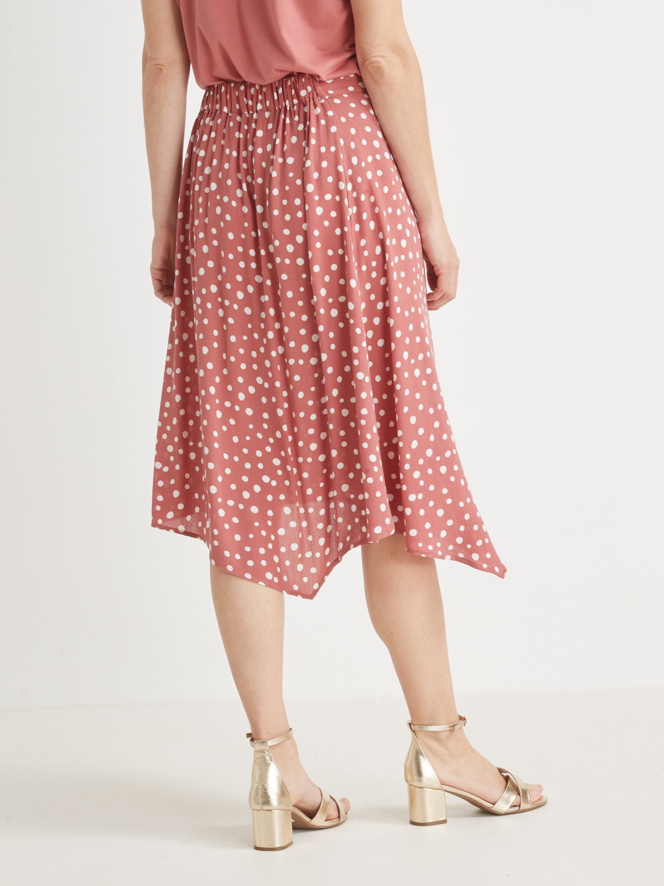 Jupe élastiquée asymétrique - Daxon - Femme | Daxon