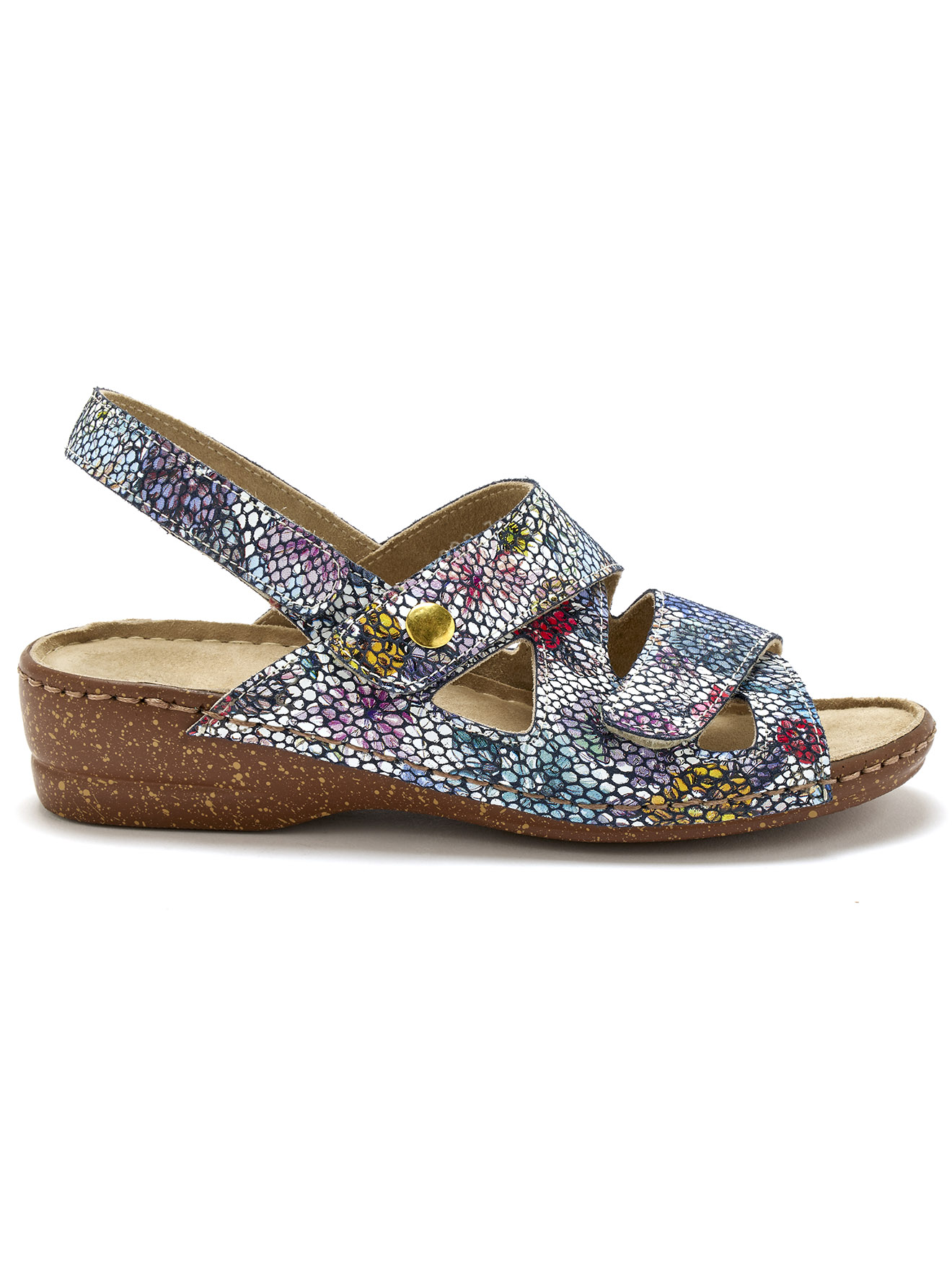 Sandales extra larges ouverture totale - Pédiconfort - Femme | Daxon