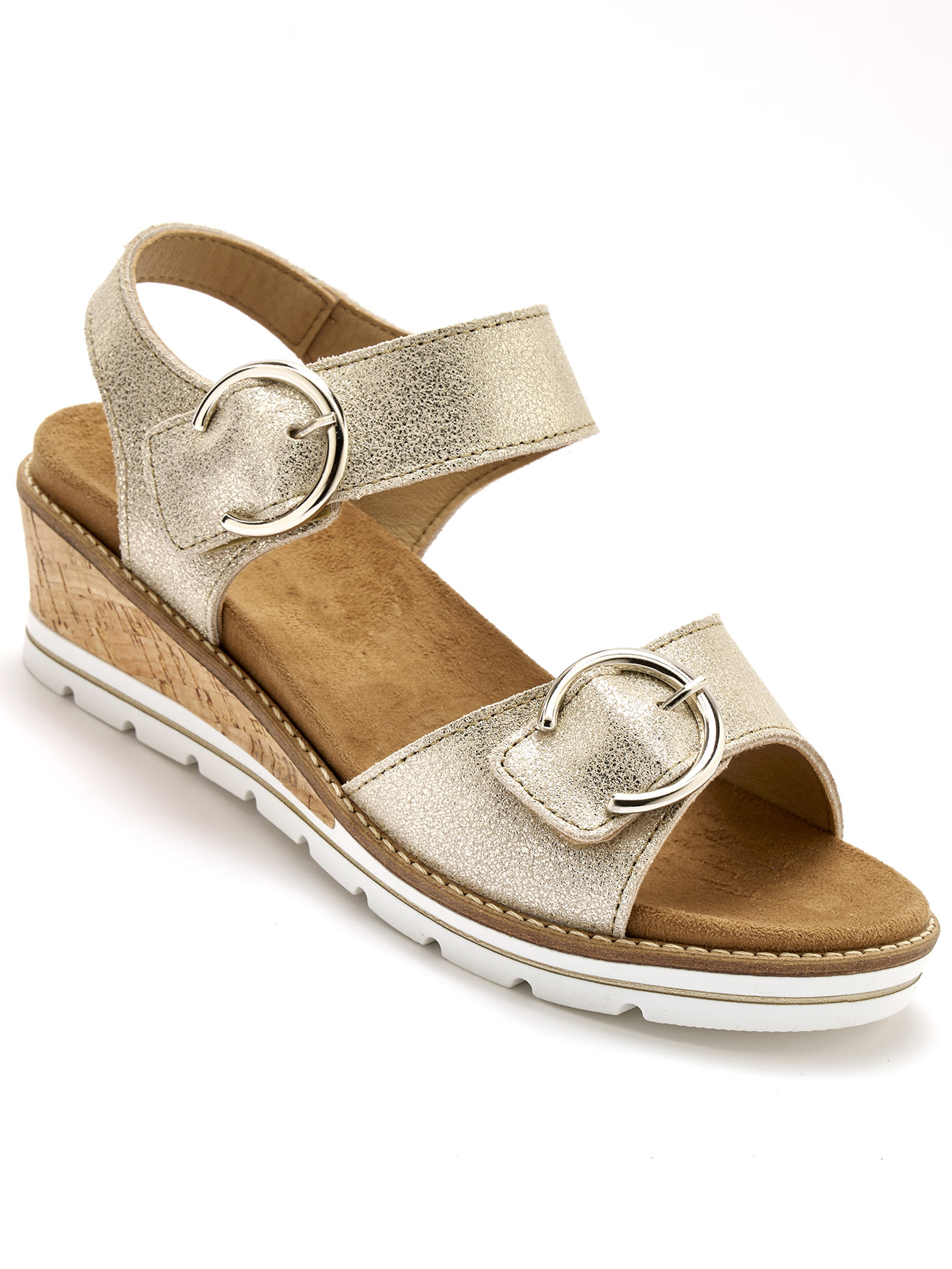 Sandales double scratch semelle amovible - Pédiconfort - Femme | Daxon