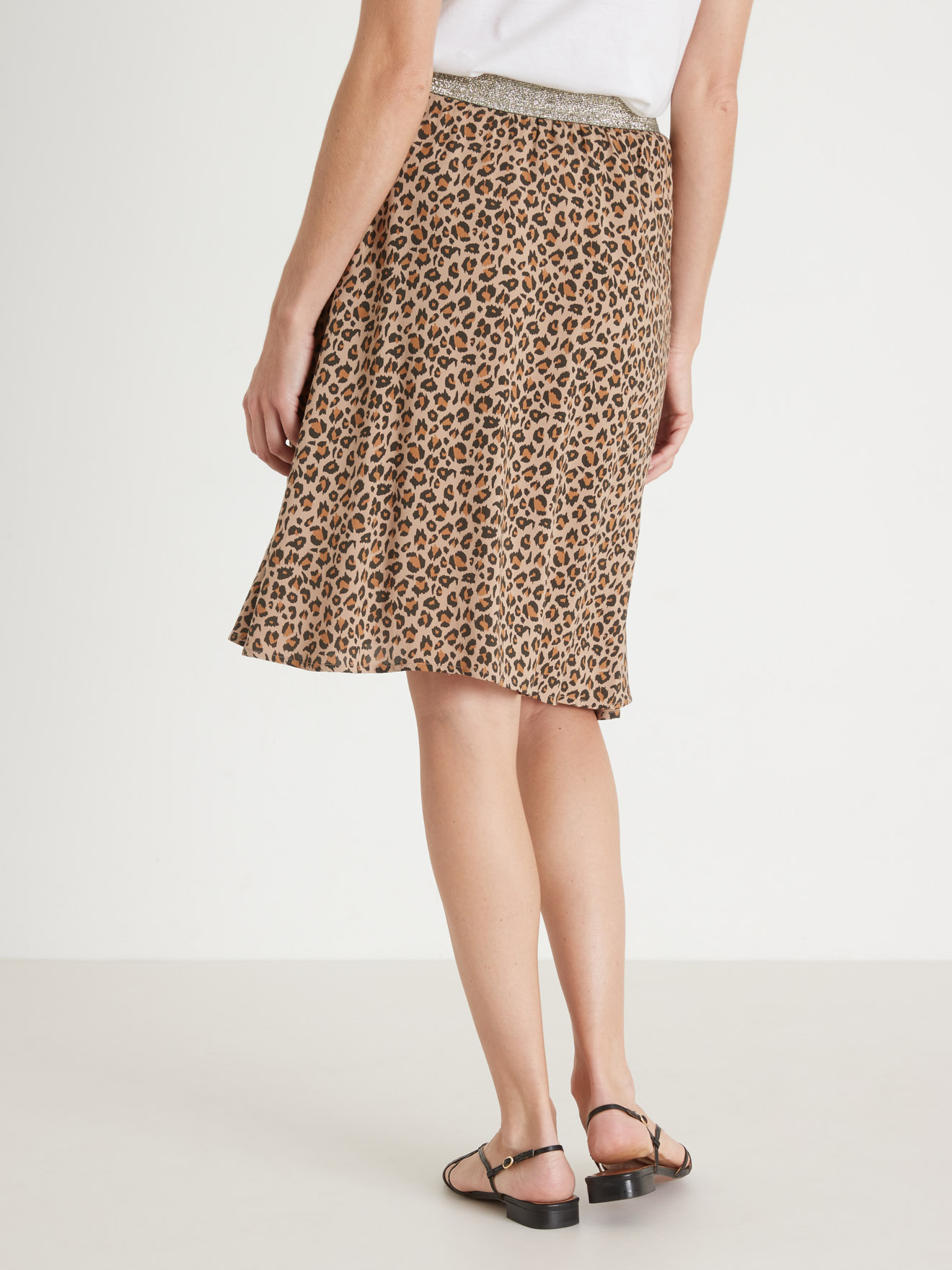 Jupe courte entièrement élastiquée - Daxon - Femme | Daxon