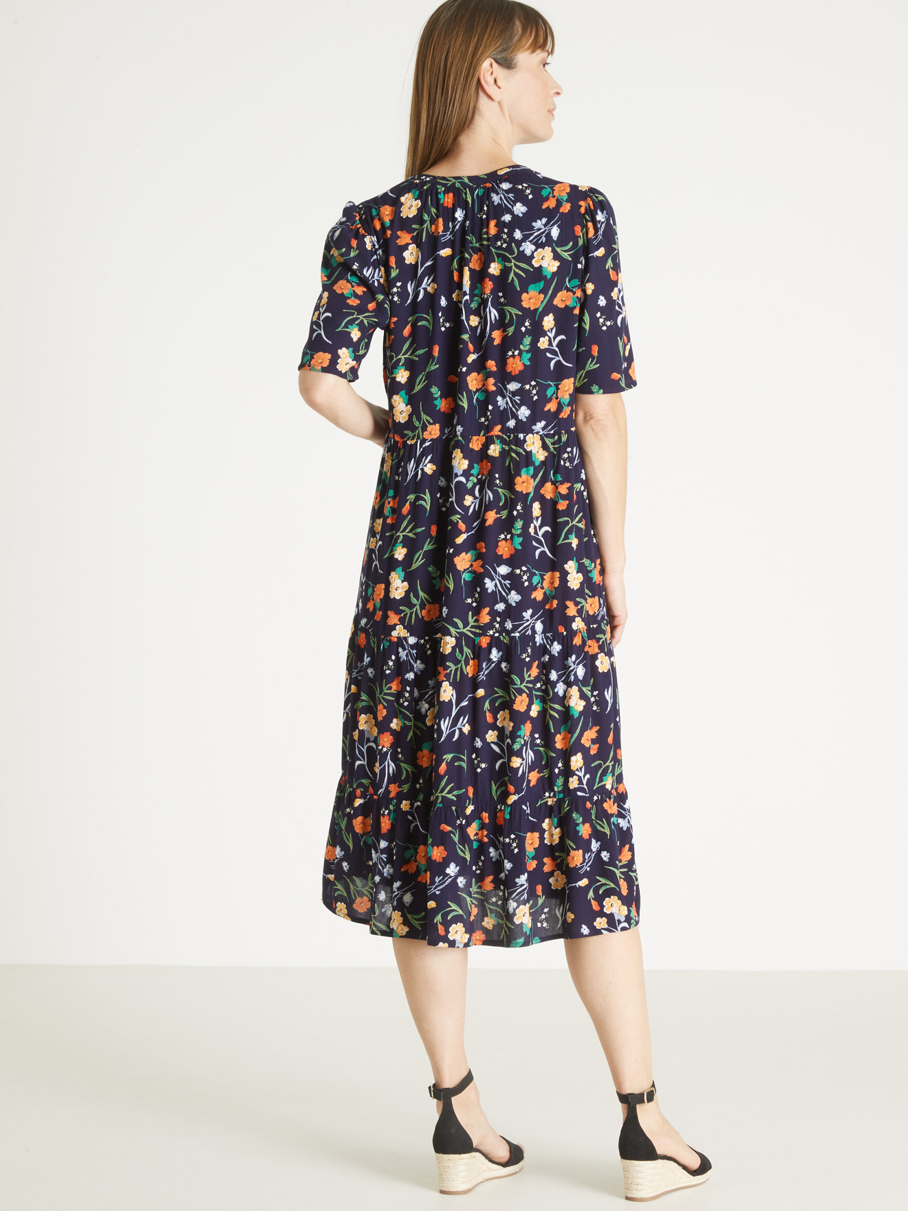 Robe longue à volants - Daxon - Femme | Daxon